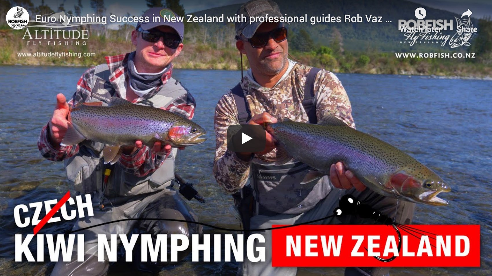 Team Tuesday - Kiwi Nymphing Clinics With Rob Vaz & Johnny Gummer ...