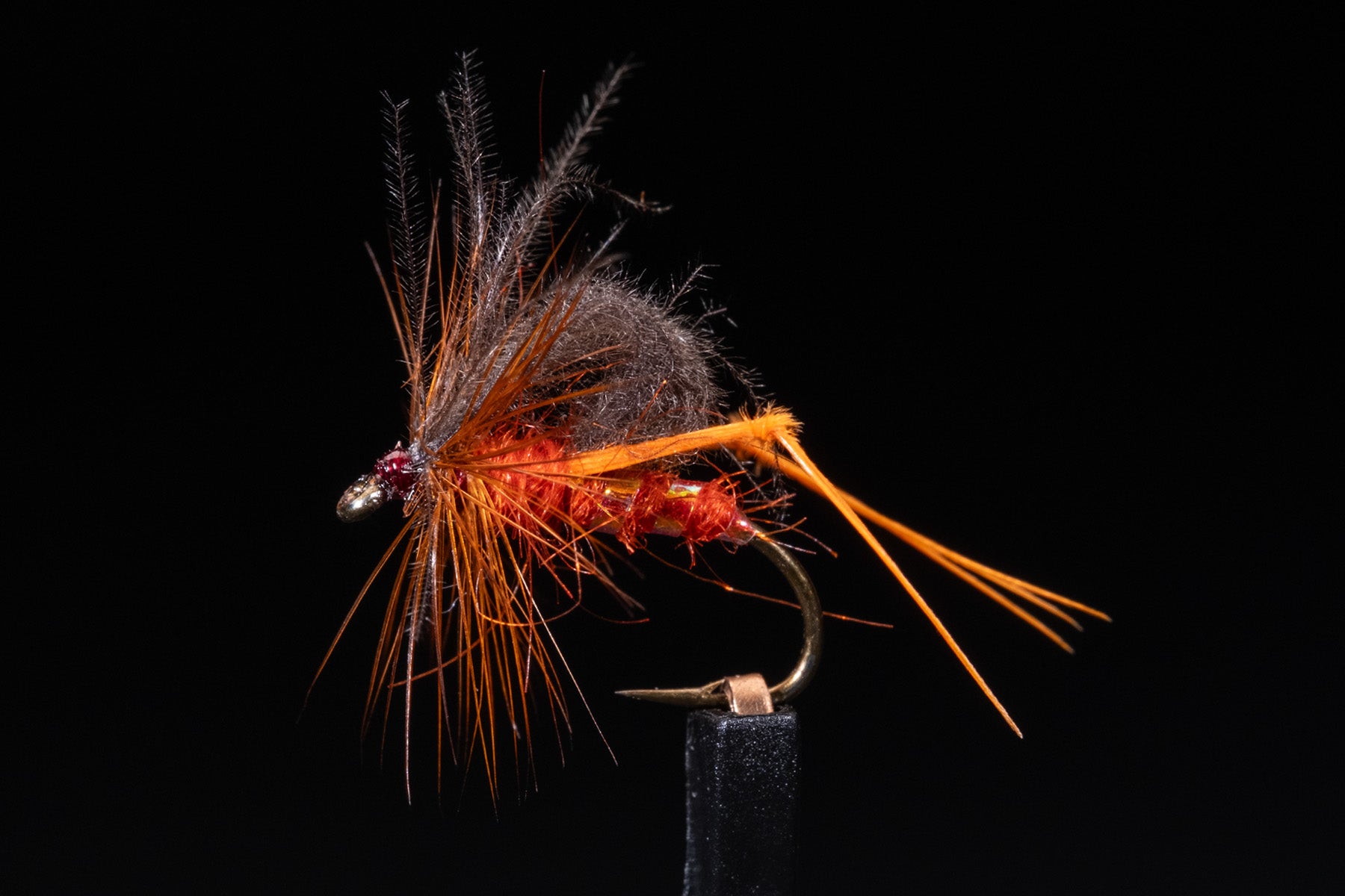 CDC Hopper Orange Fishing Fly | Manic Fly Collection – Manic Tackle Project