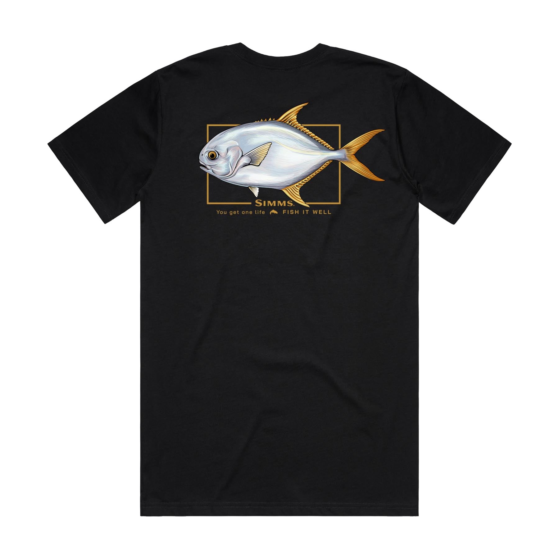 Simms Artist Tee | Permit Black – Manic Tackle Project