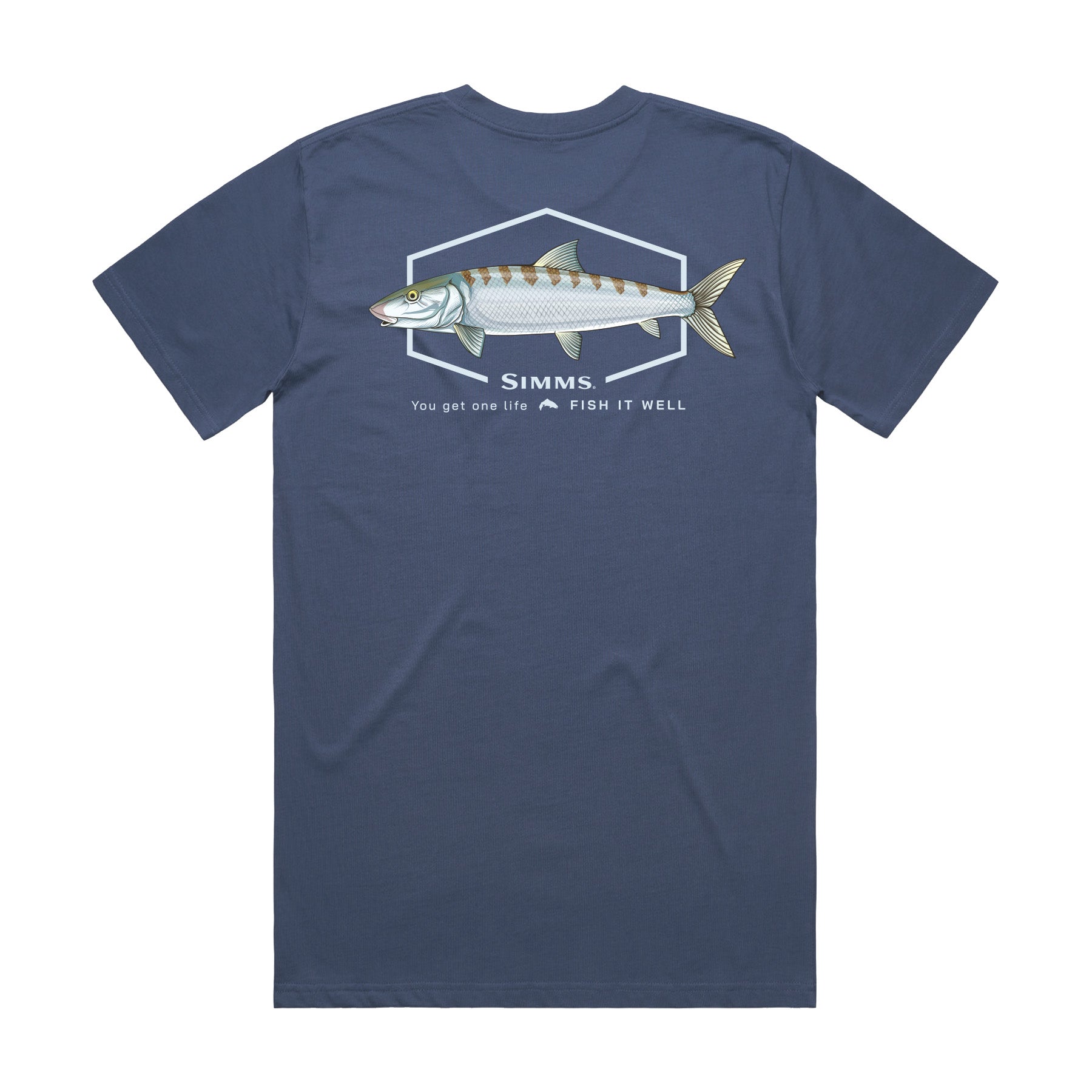 Simms S25 Artist Tee | Bonefish - Blue – Manic Tackle Project