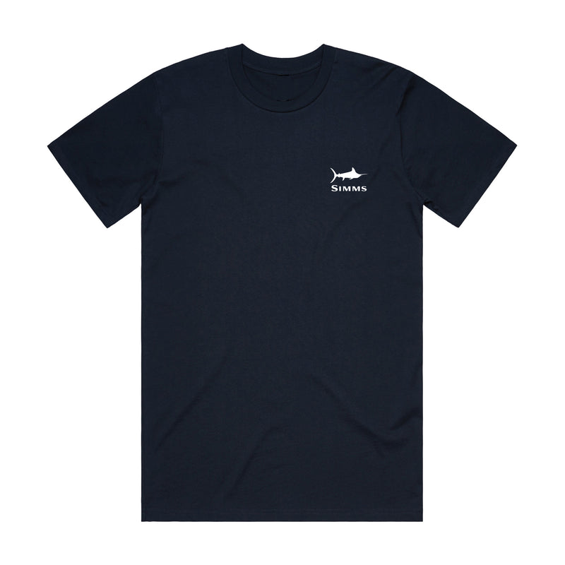 Simms Bait Birds Eye Tee - Navy – Manic Tackle Project