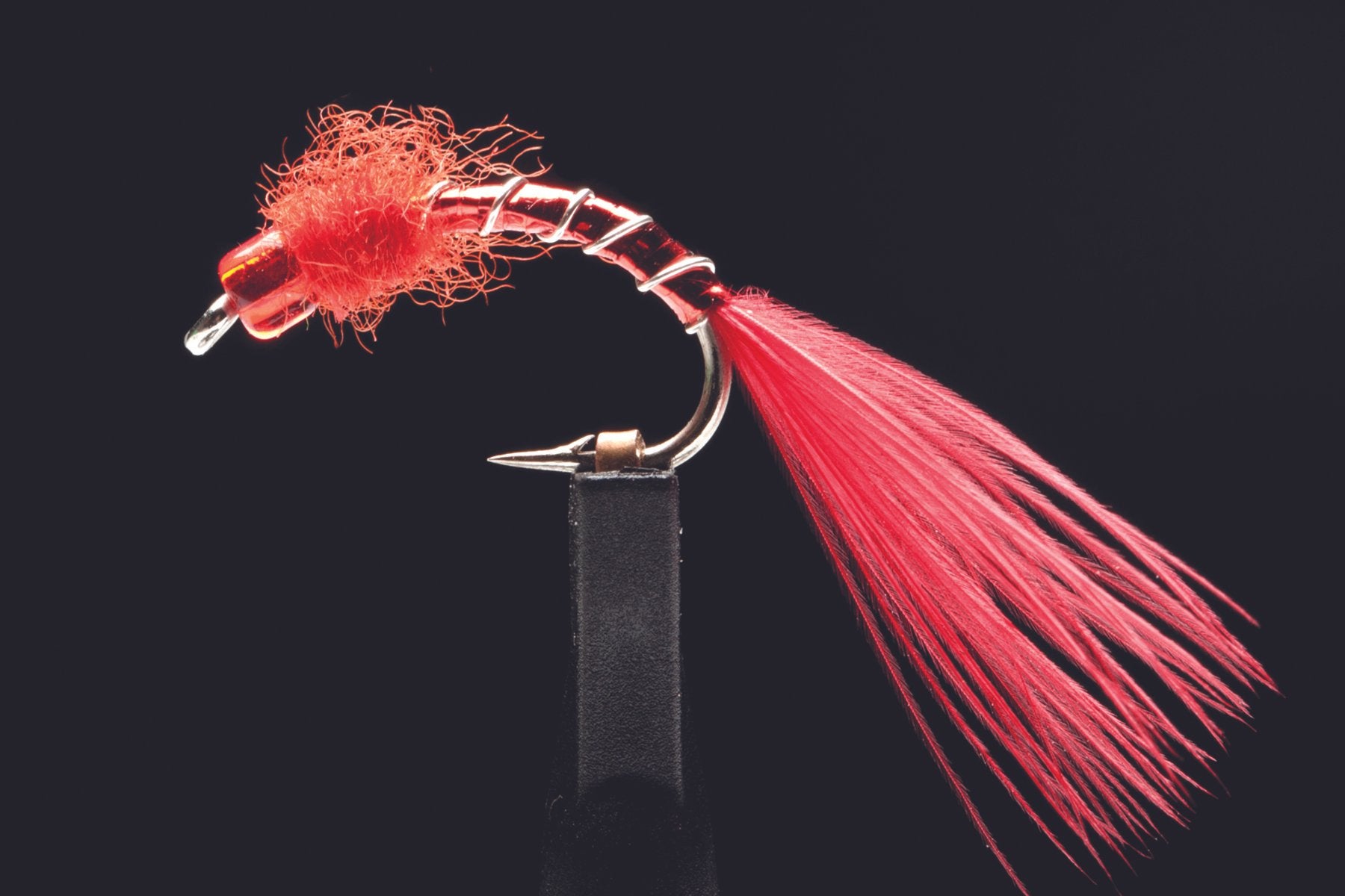 Rob's Redhead Bloodworm Fishing Fly | Manic Fly Collection – Manic ...